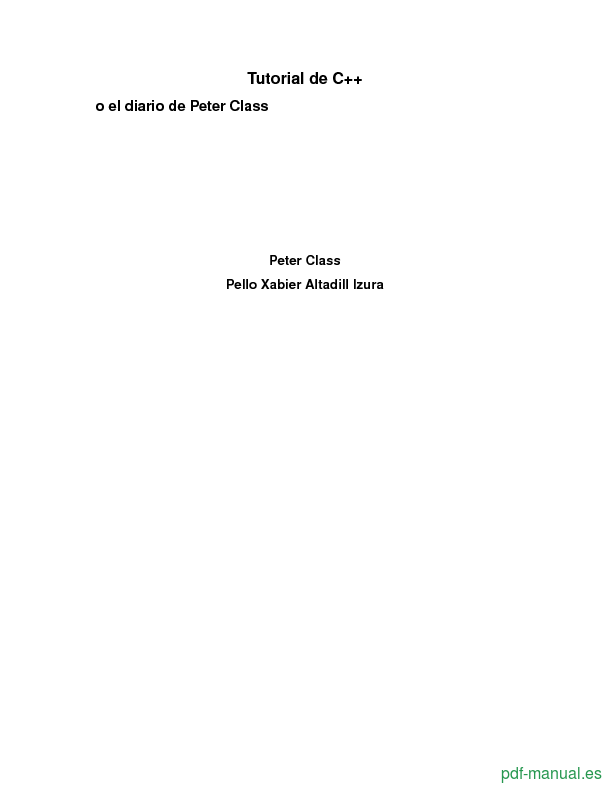 [PDF] Tutorial de C++ gratis curso