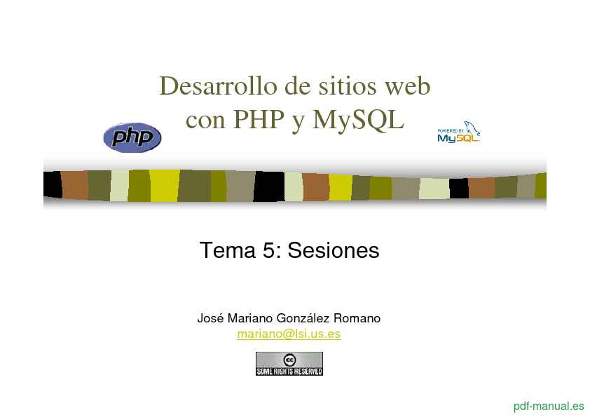 [PDF] PHP y MySQL - Sesiones gratis curso
