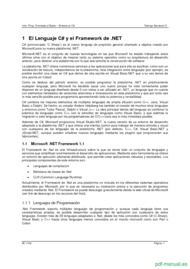 [PDF] Introducción al Lenguaje C# gratis curso