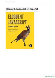 [PDF] Eloquent Javascript en Español gratis curso