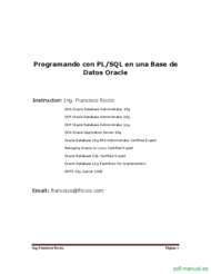 [PDF] Programando con PL/SQL en una Base de Datos Oracle gratis curso